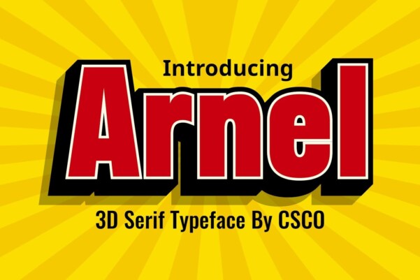 Arnel 3D Font - Free Font