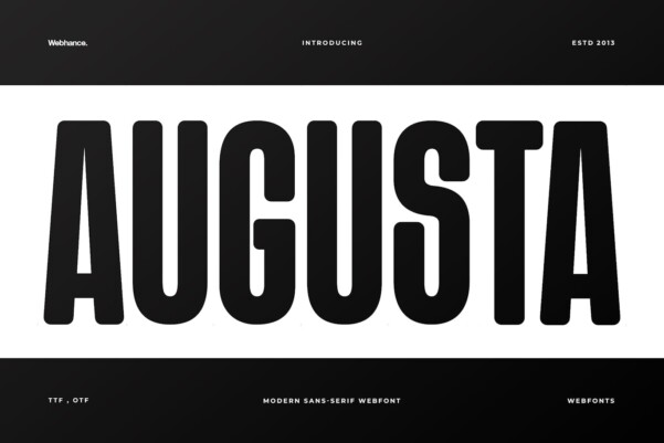 Augusta Sans Font - Free Font