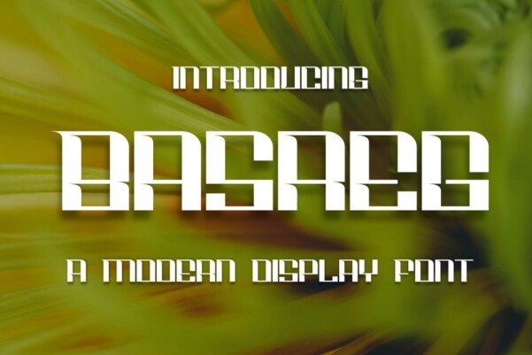 Basreg Font - Free Font