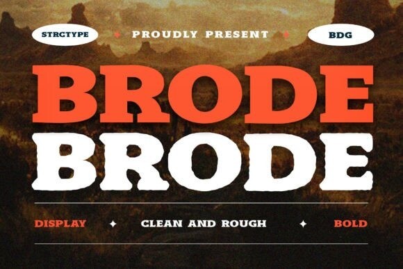 Brode Display Font - Free Font
