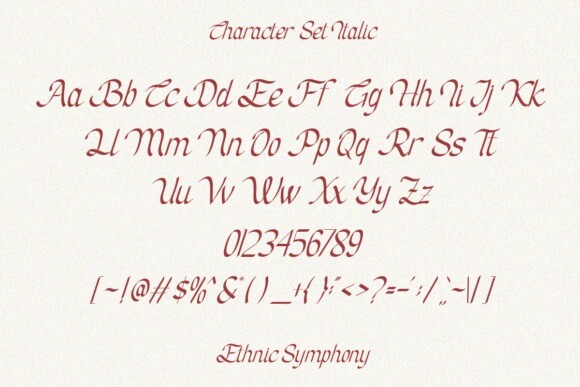 Ethnic Symphony Font - Free Font