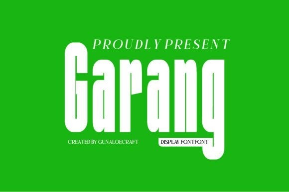 Garang Font - Free Font