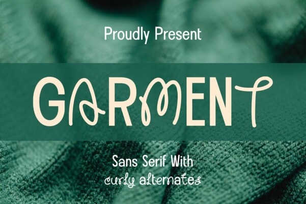 Garment Font - Free Font