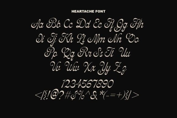 Heartache Script Font - Free Font