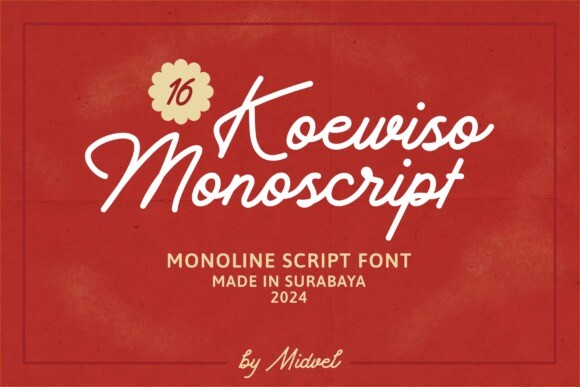 Koewiso Monoscript Font - Free Font