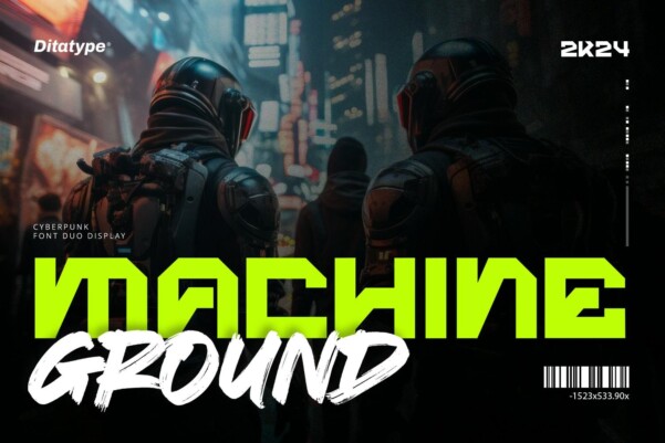 Machine Ground Font - Free Font