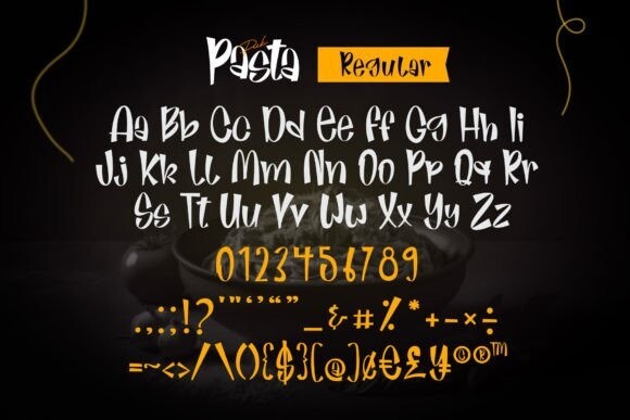 Pick Pasta Font - Free Font
