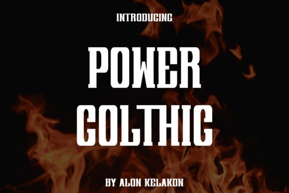 Power Colthic Font - Free Font