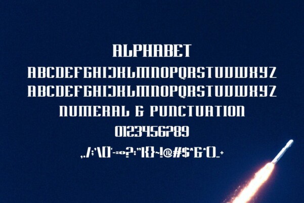 Rocket Baqruex Font - Free Font