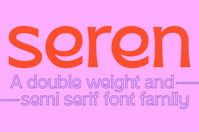 SK Seren Font Family - Free Font