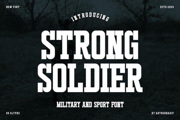 Strong Soldier Font - Free Font