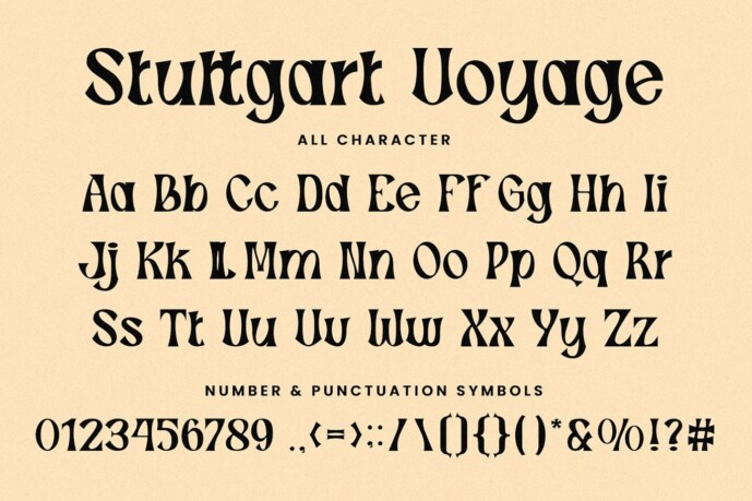 Stuttgart Voyage Font - Free Font