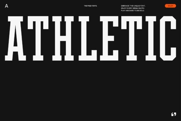 The Athletic Font - Free Font