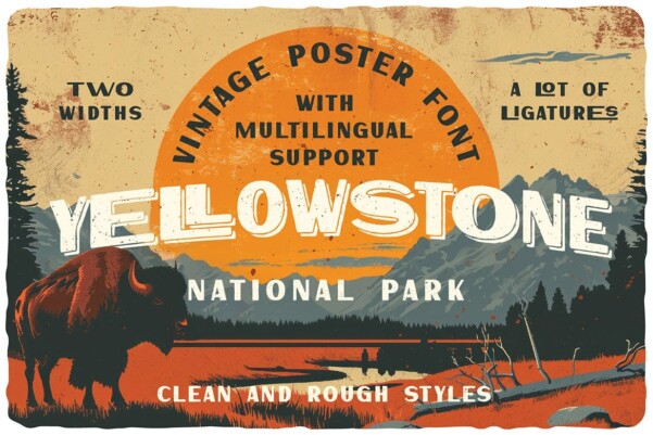 Yellowstone Font - Free Font