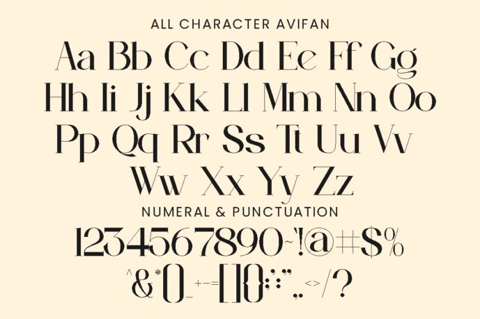 Avifan Font - Free Font