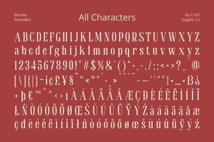Benida Rounded Font - Free Font