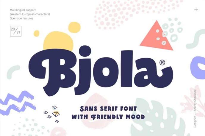 Bjola Font - Free Font