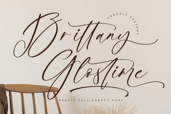 Brittany Glostime Font - Free Font