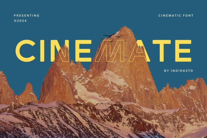 Cinemate Font - Free Font