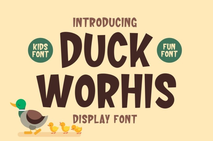 Duck Worhis Font - Free Font