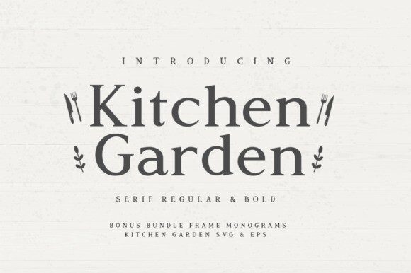 Kitchen Garden Font - Free Font