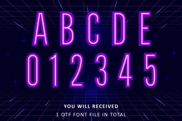 Neon Purple Font - Free Font