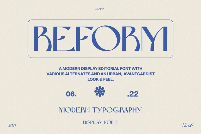 Reform Font - Free Font