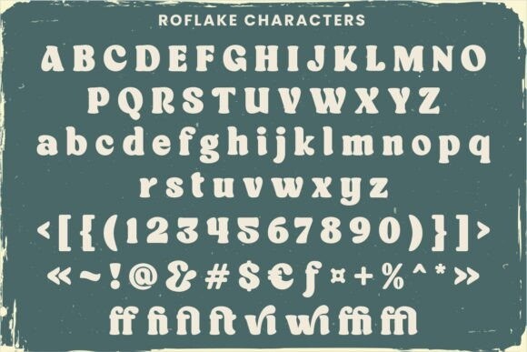 Roflake Font - Free Font