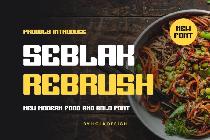 Seblak Rebrush Font - Free Font