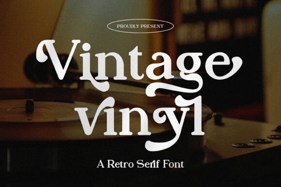 Vintage Vinyl Font - Free Font