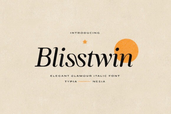 Blisstwin Font - Free Font