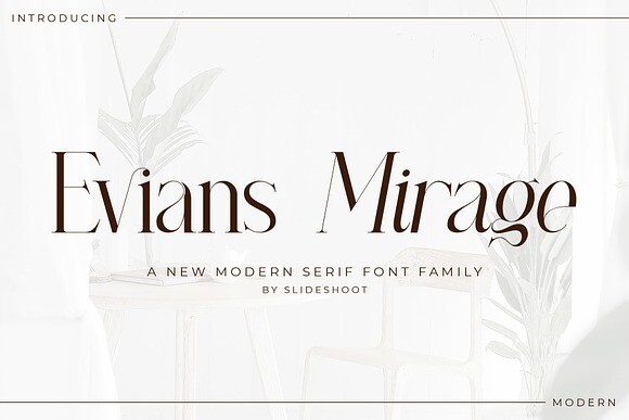 Evians Mirage Font - Free Font