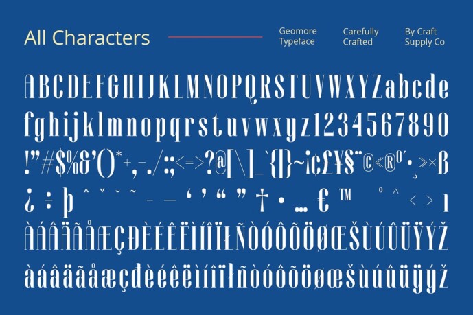 Geomore Font - Free Font