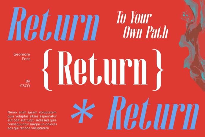 Geomore Font - Free Font