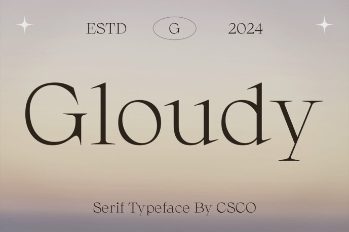 Gloudy Font - Free Font