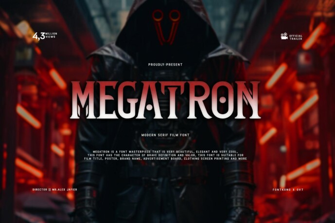 Megatron Typeface - Free Font