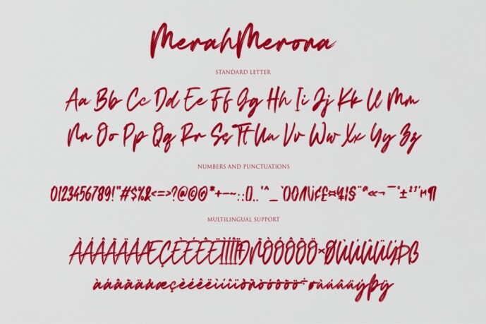 Merah Merona Font - Free Font