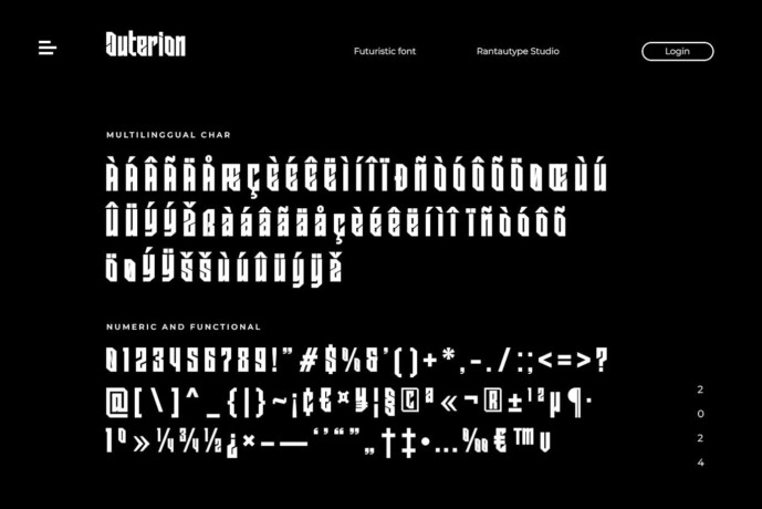 Outerion Font - Free Font