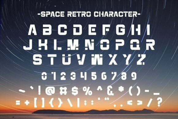 Space Retro Font - Free Font