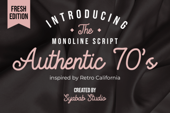 The Authentic 70's Font - Free Font