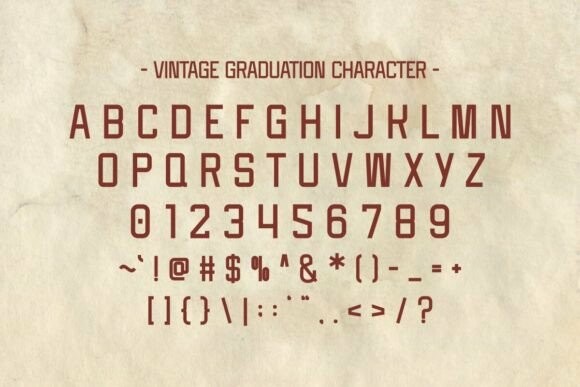 Vintage Graduation Font - Free Font