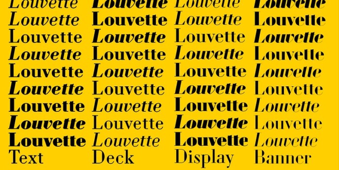 Louvette Display Font Family - Free Font
