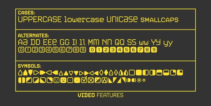 Video Font Family - Free Font