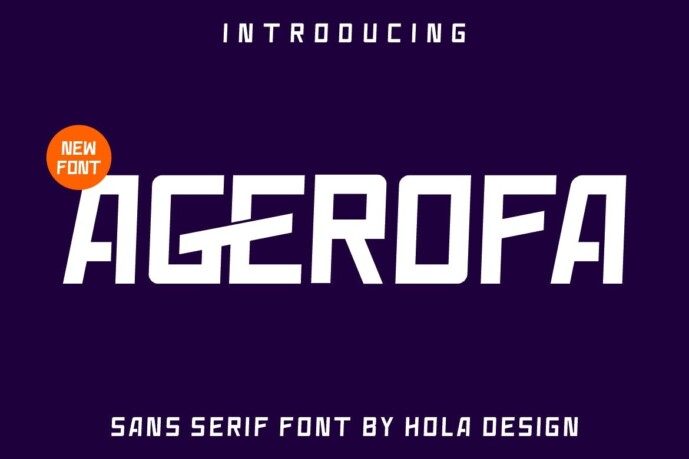 Agerofa Font - Free Font