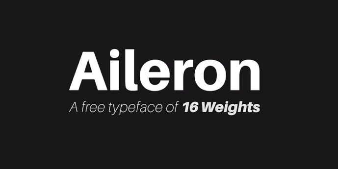 Aileron Font Family - Free Font