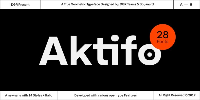Aktifo Font Family - Free Font