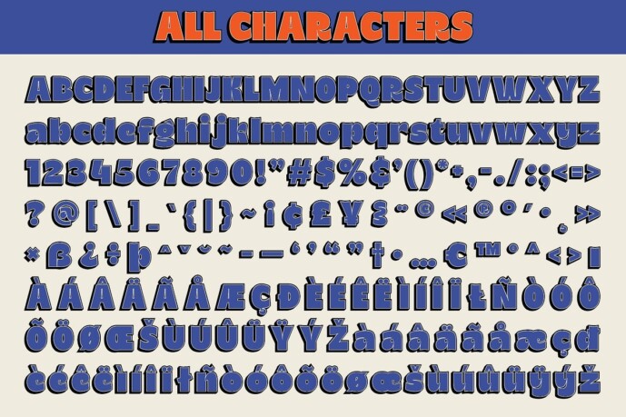 Almie 3D Font - Free Font