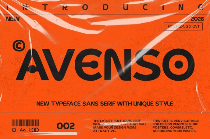 Avenso Font - Free Font