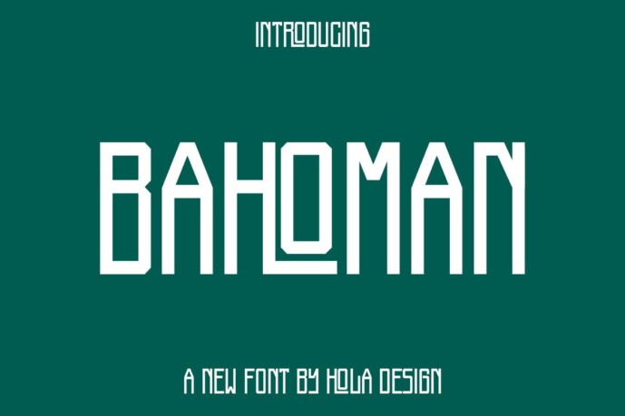 Bahoman Font - Free Font