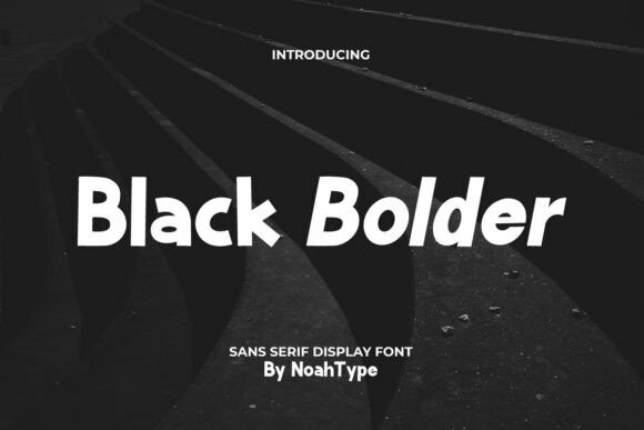 Black Bolder Typeface - Free Font
